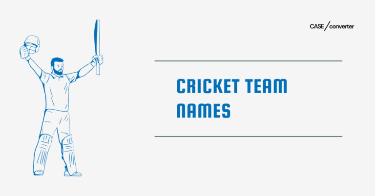 510 Cricket Team Names: Funny, Cool, and Unique Ideas