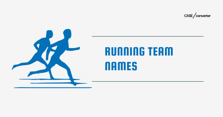 600 Funny & Creative Running Team Names for Family & More