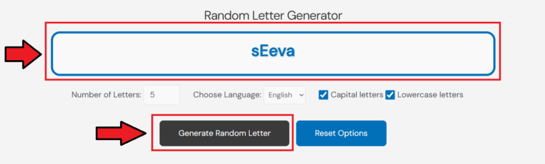 Random Letter Generator