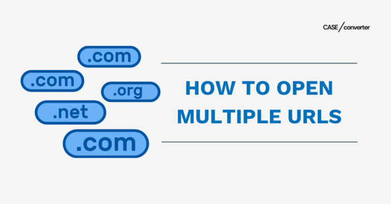 How to Open Multiple URLs at Once